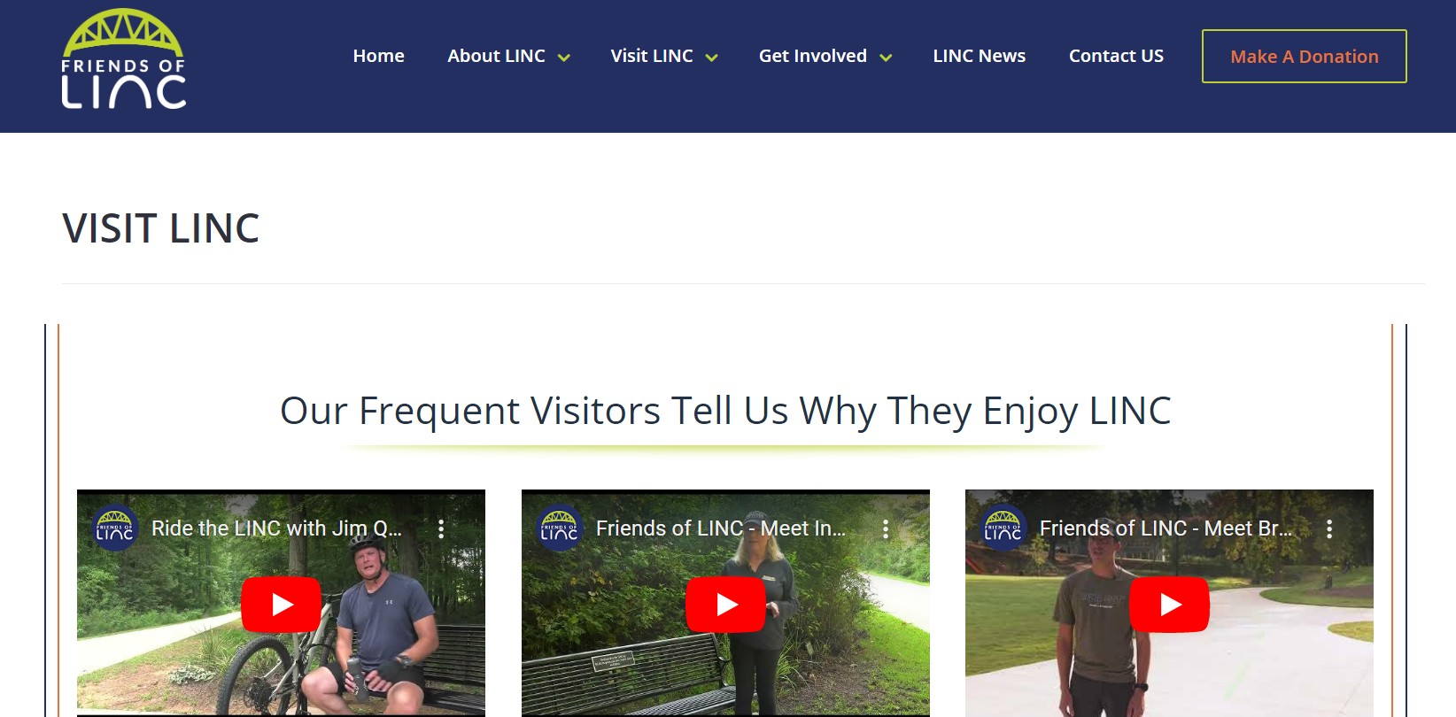 New LINC website – Friends of LINC